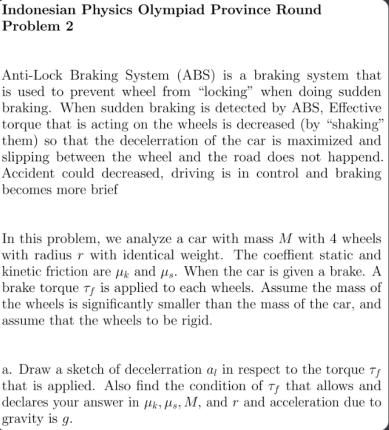 Indonesian Physics Olympiad Problem based on Mechanics - Механика - Спроси! | Beyond Curriculum